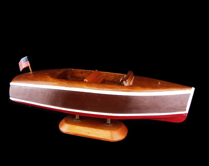 Vintage JFK Boat / Wood Model / Chris Craft Model / Desk Accessory ...