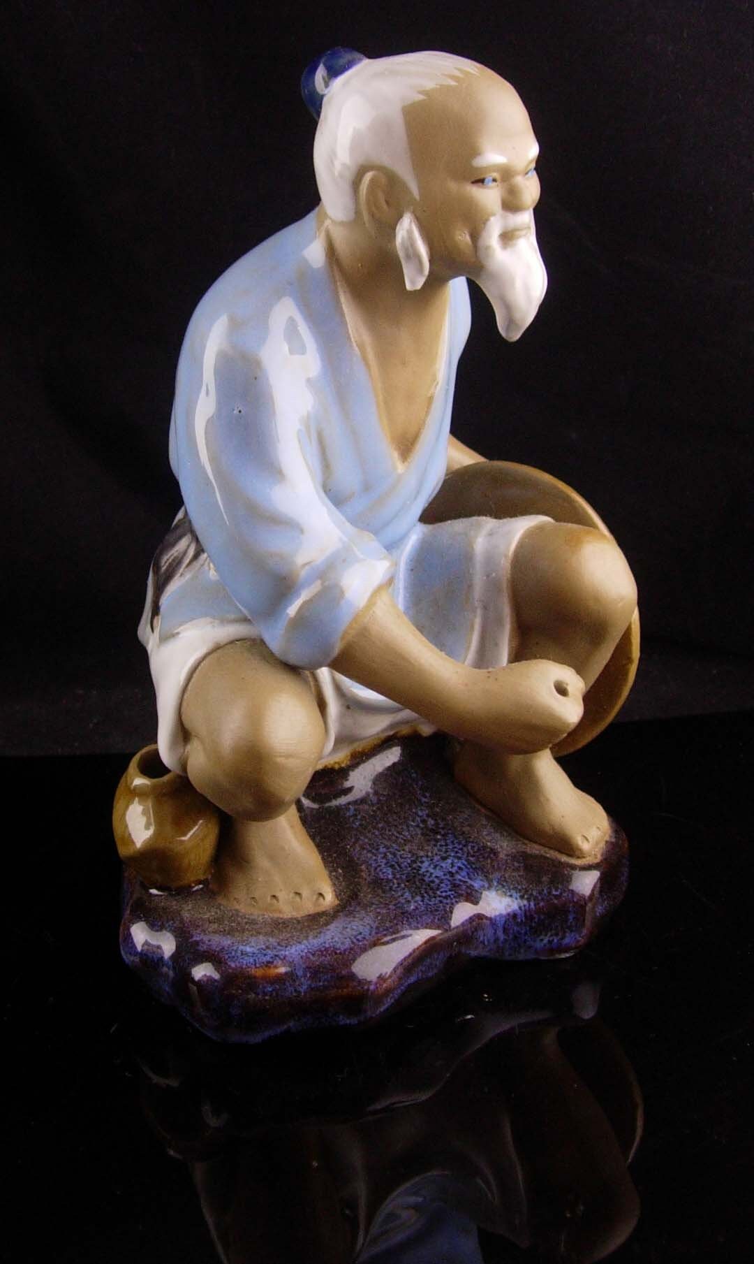 Vintage Chinese Mudmen Ceramic Art Pottery Asian Glazed | Etsy