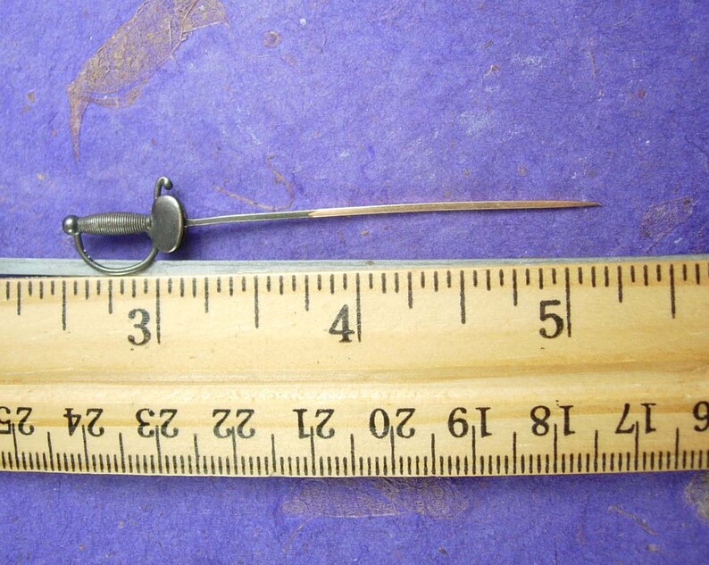 Antique 14kt Gold Civil War Sword Stickpin Clamshell Guard - Etsy