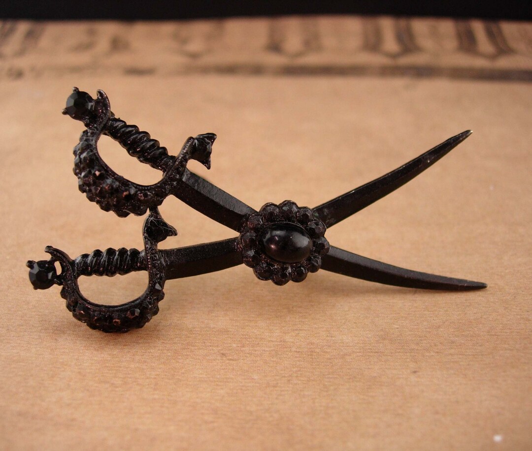 Vintage Weiss Sword Brooch - Japanned Figural Pin - Designer Estate ...