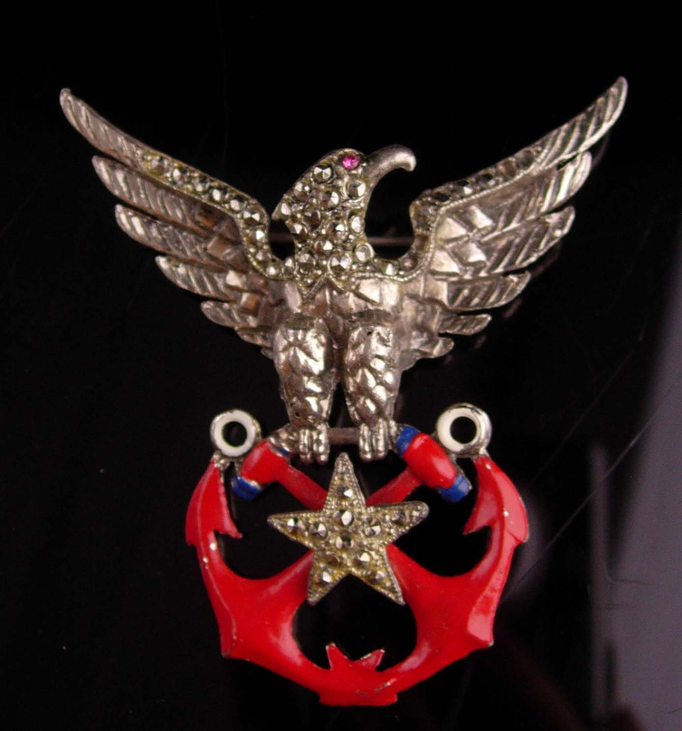 Vintage Military Brooch Rare Ww11 1940 Vintage Patriotic - Etsy