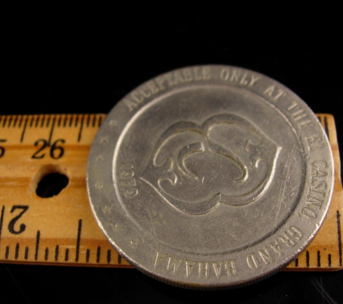 Vintage Gambling Token/ Gambling Gift / Heads Tails / Freeport - Etsy