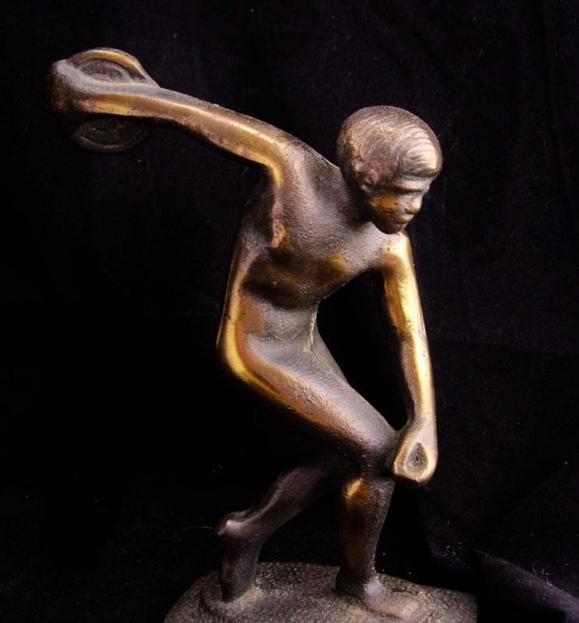 Ancient Greek Bronze Statue / Vintage Discus Thrower of Myron - Etsy