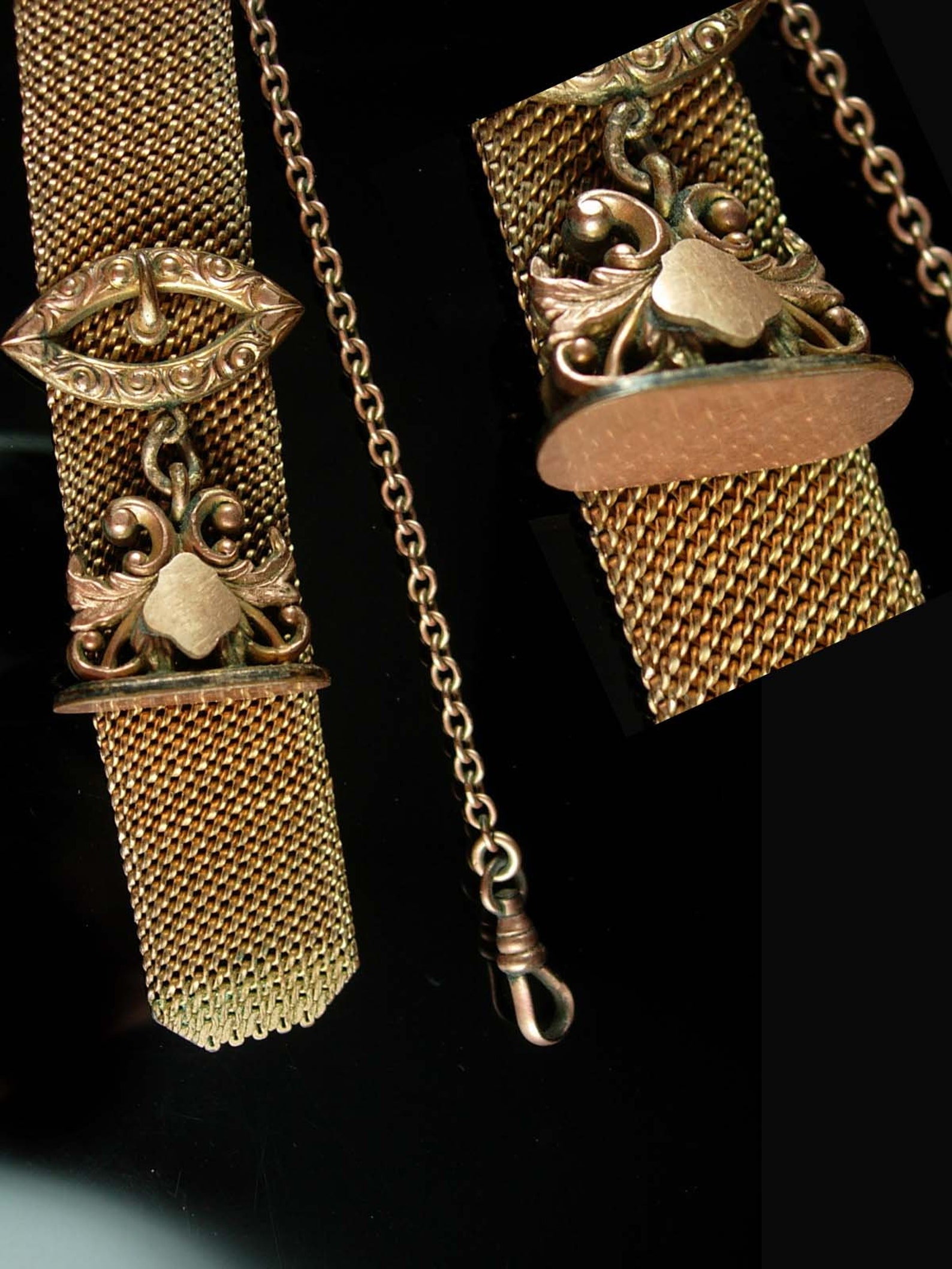 Antique Watch Fob Watch Chain Ornate Buckle Vest Suit - Etsy