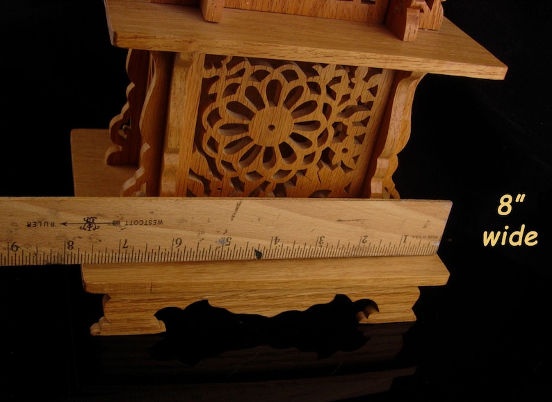 Tall Fretwork Mantle Clock Small Grandfather Design | Etsy