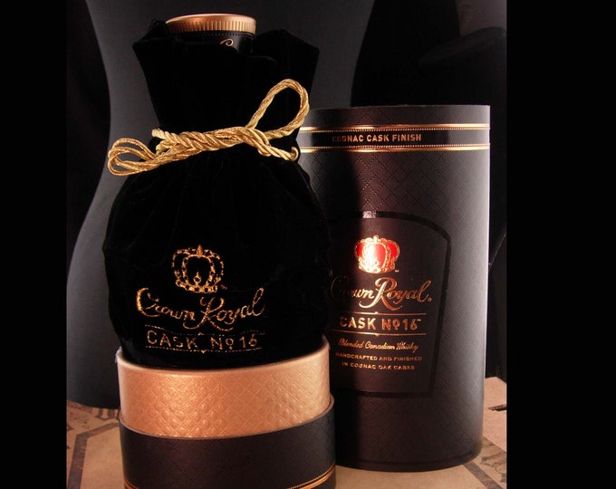 Like New Crown Royal Cask No.16 - Empty Bottle Velvet Bag & Case ...