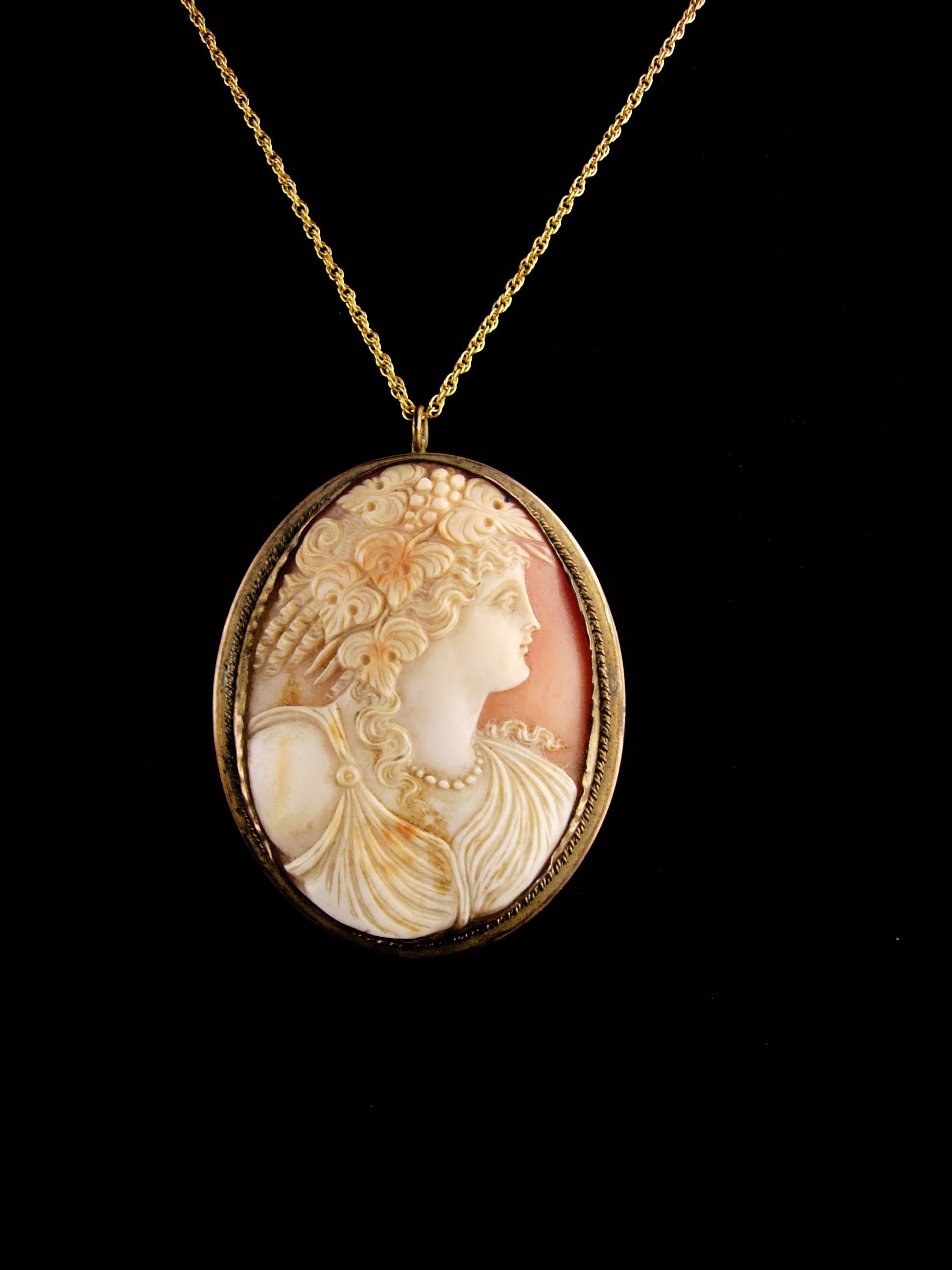 LARGE Genuine Cameo Necklace GORGEOUS Antique Cameo Brooch - Etsy