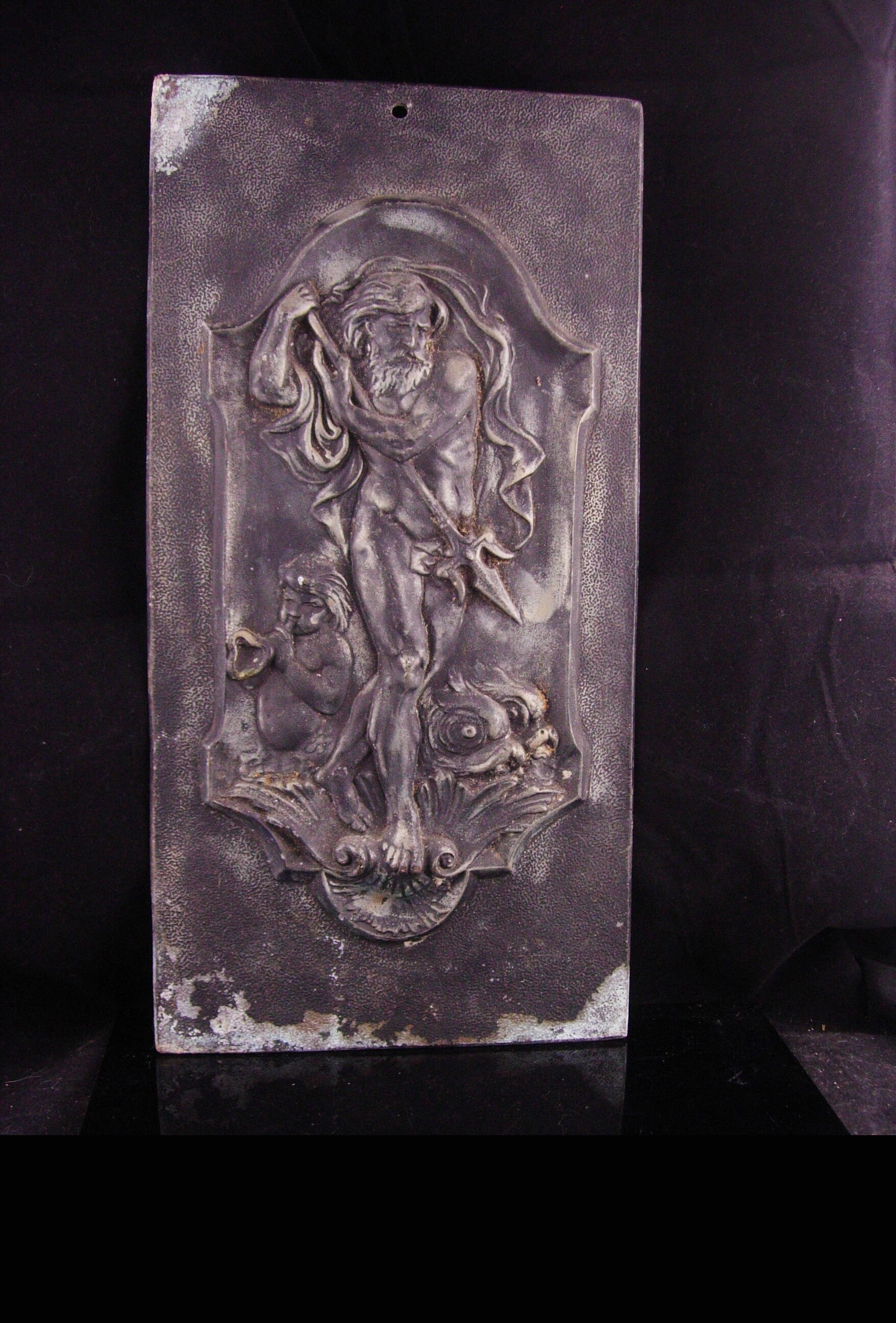 Neptune Antique Relief Plaque Greek God & Cherub 16 - Etsy