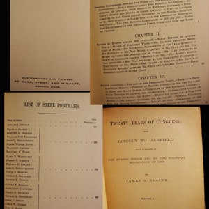 Antique 1884 Book Desk Flags Parchment Declaration - Etsy