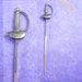 Antique 14kt Gold Civil War Sword Stickpin Clamshell Guard Officer ...