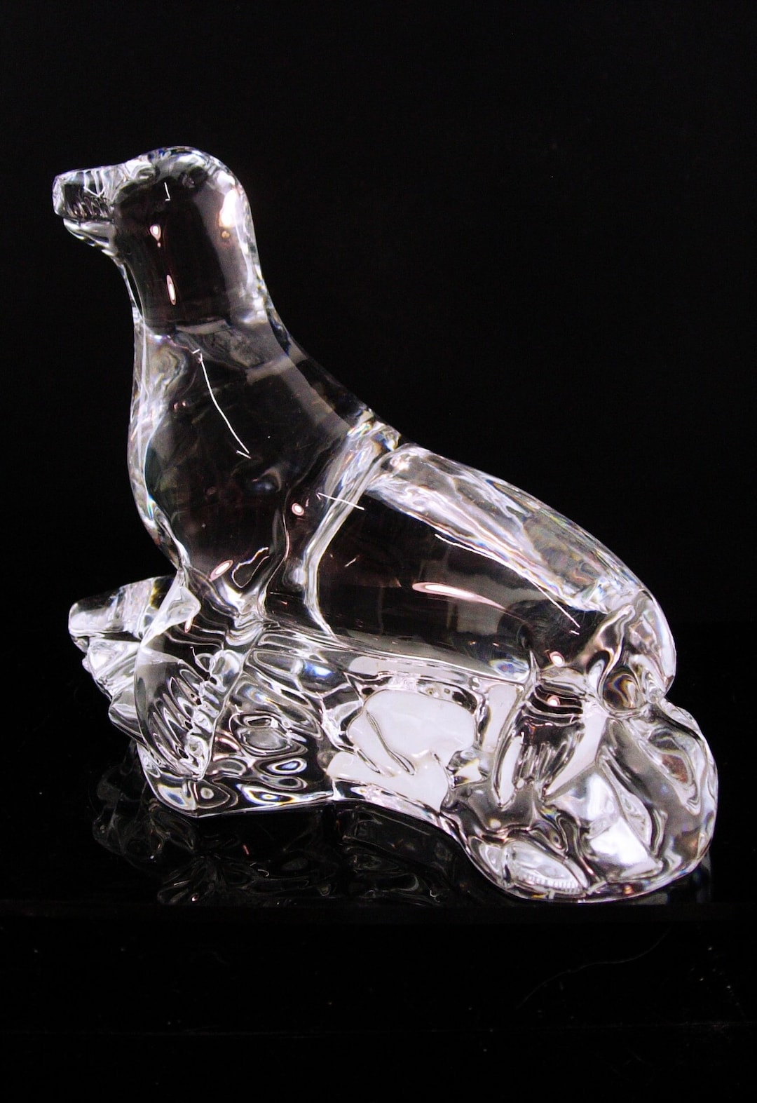 Waterford Crystal Seal on Rock Paperweight Irish Gift - Etsy