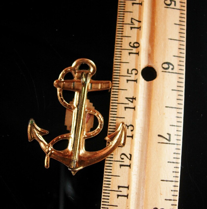 Antique Navy Anchor Brooch LARGE Vintage Military Washington | Etsy