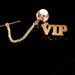 VIP Tie Tack Very Important Person Pin Vintage Tie Tack With Chain Gift ...