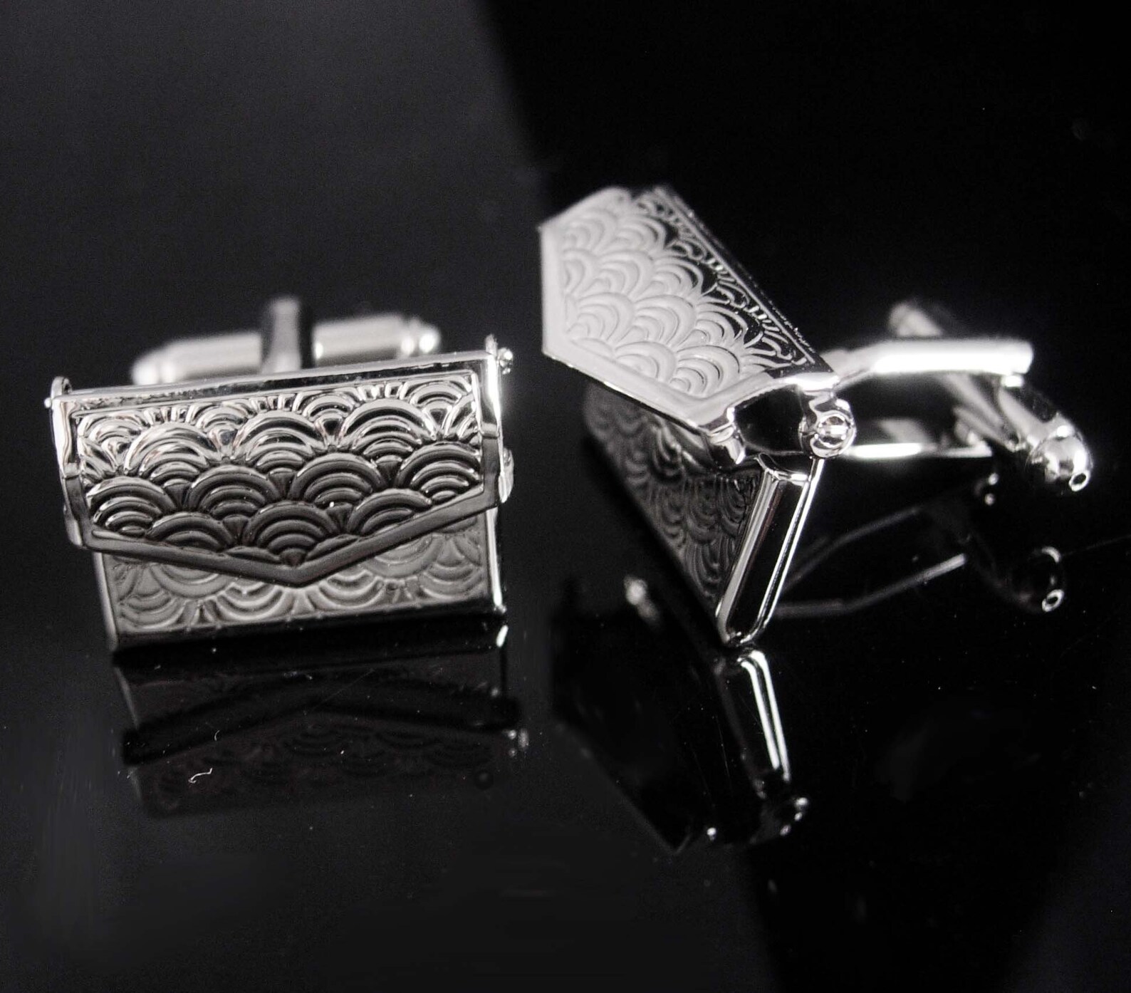 Unusual Locket Cufflinks / Hidden Compartment Cufflinks / - Etsy