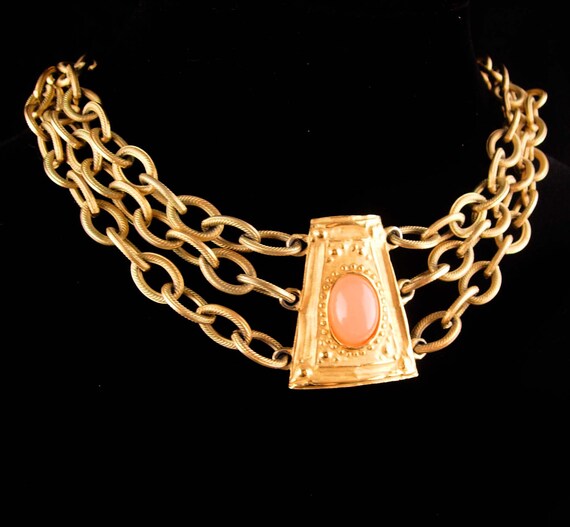 Vintage Givenchy necklace - signed Bijoux Couture Des… - Gem