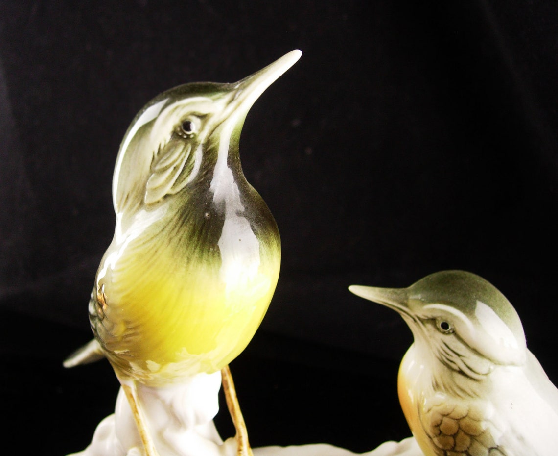 Antique Bird Porcelain Figurine KARL ENS Vintage German - Etsy