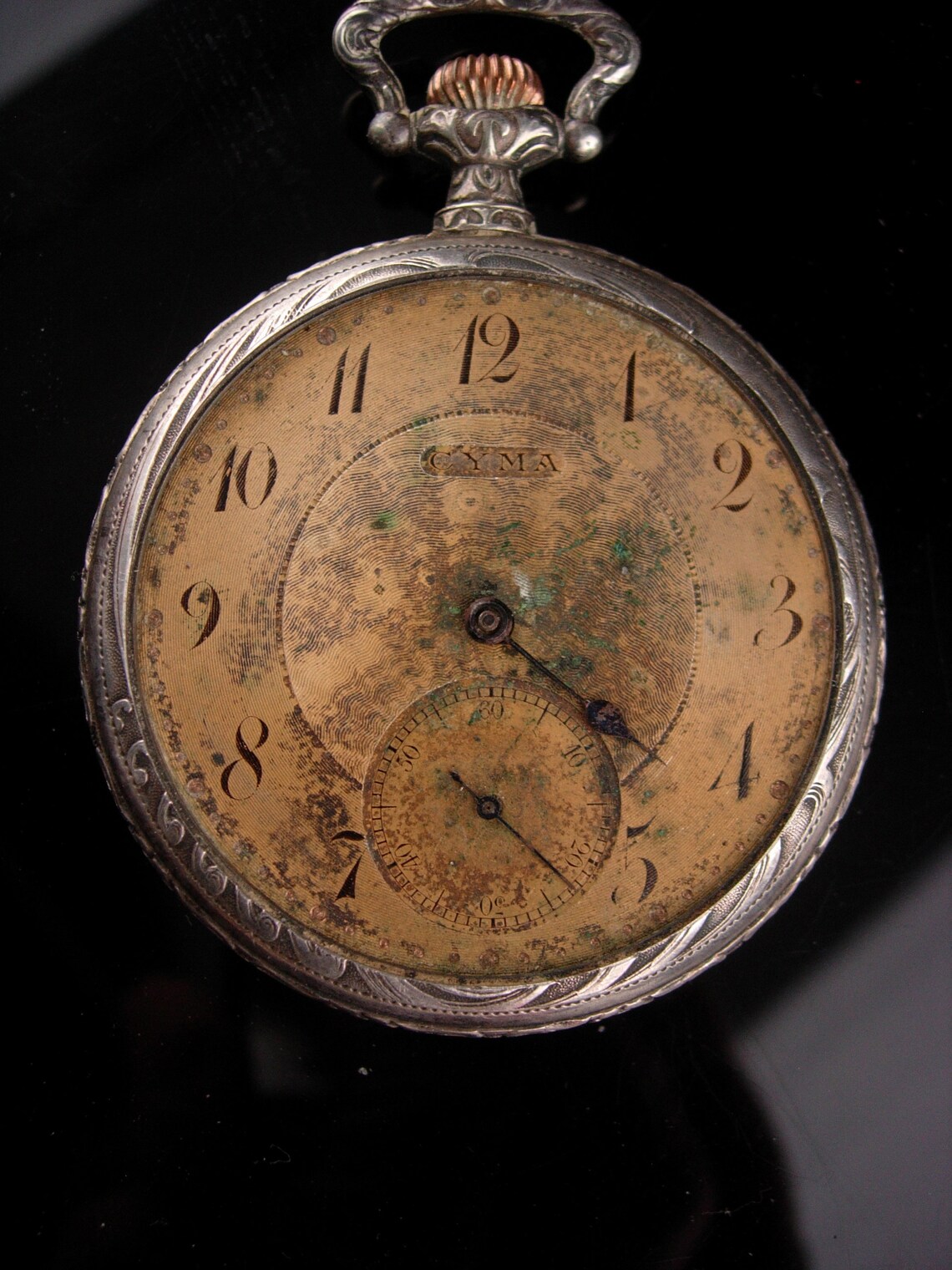 Antique Sterling Pocket Watch Signed French Artist Frainier | Etsy