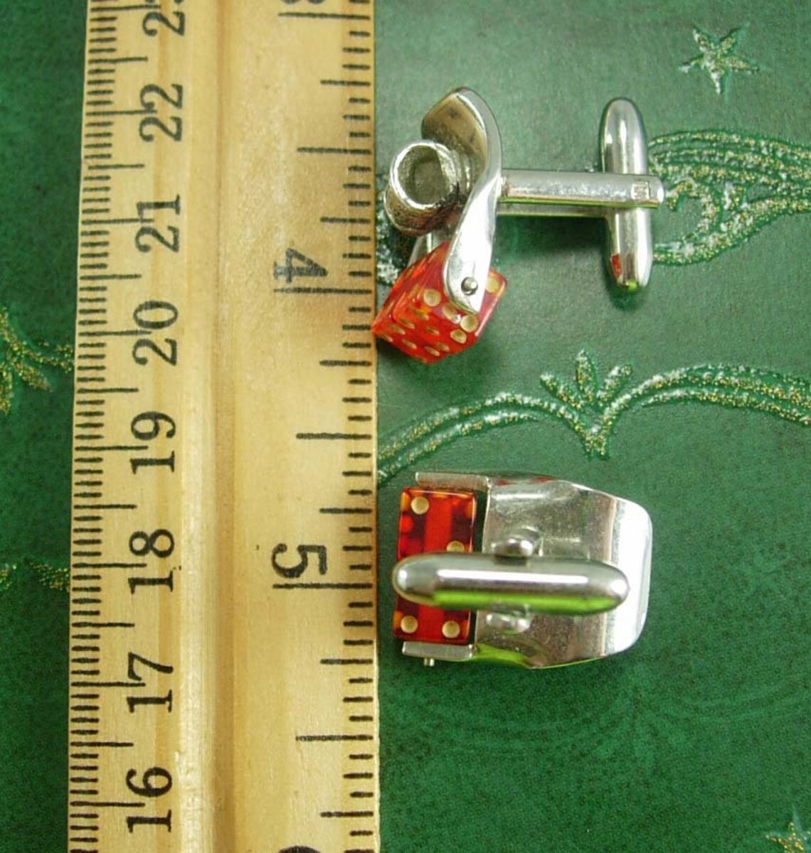 Moveable Dice Cuff Links THAT SPIN Craps Table Casino - Etsy