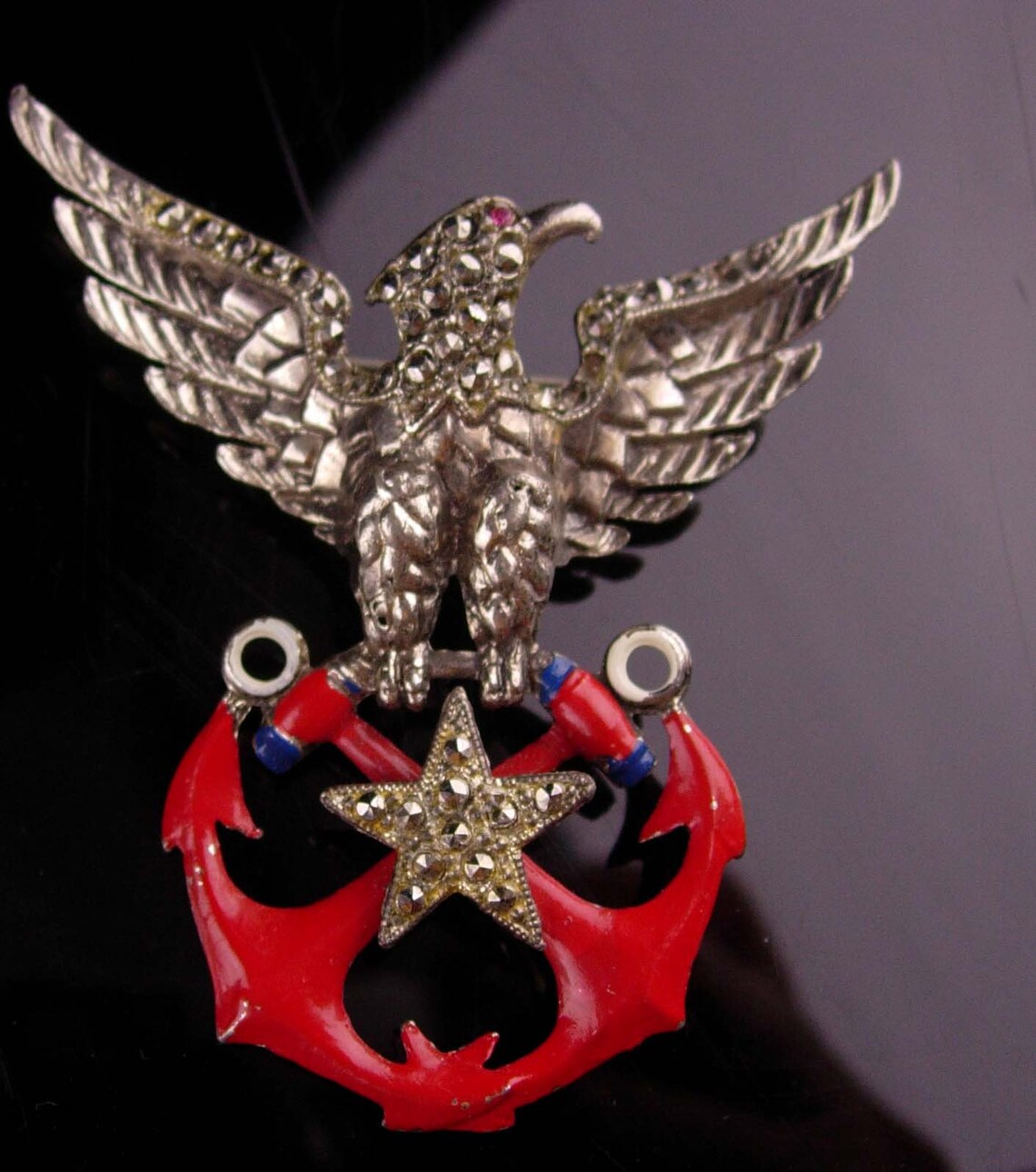 Vintage Military Brooch Rare Ww11 1940 Vintage Patriotic - Etsy
