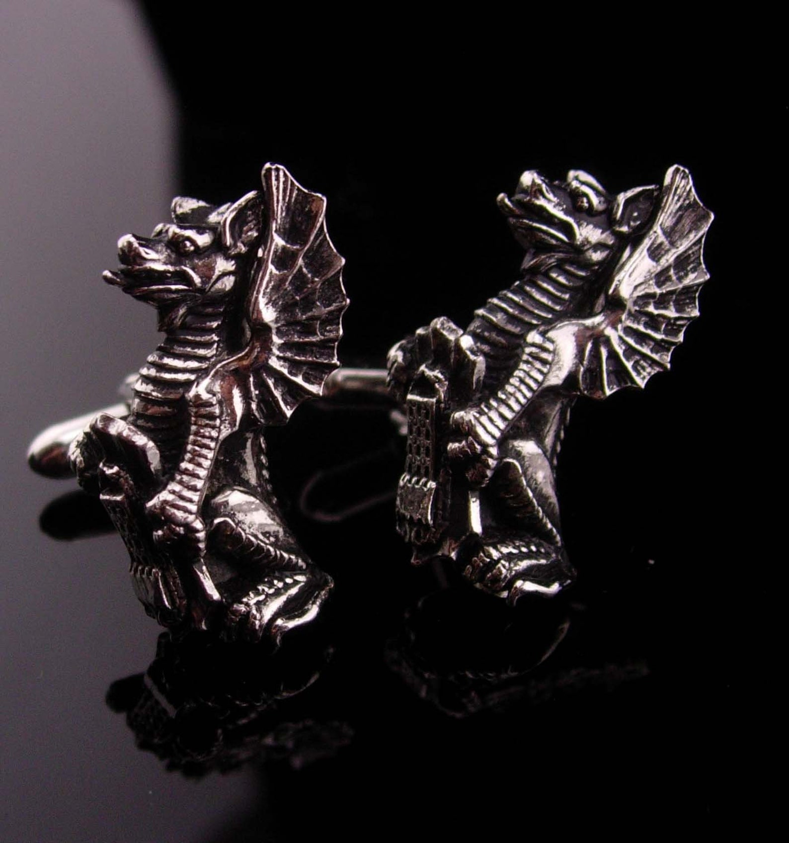 Swank Flying Dragon Cufflinks Vintage Cufflinks Mythical - Etsy