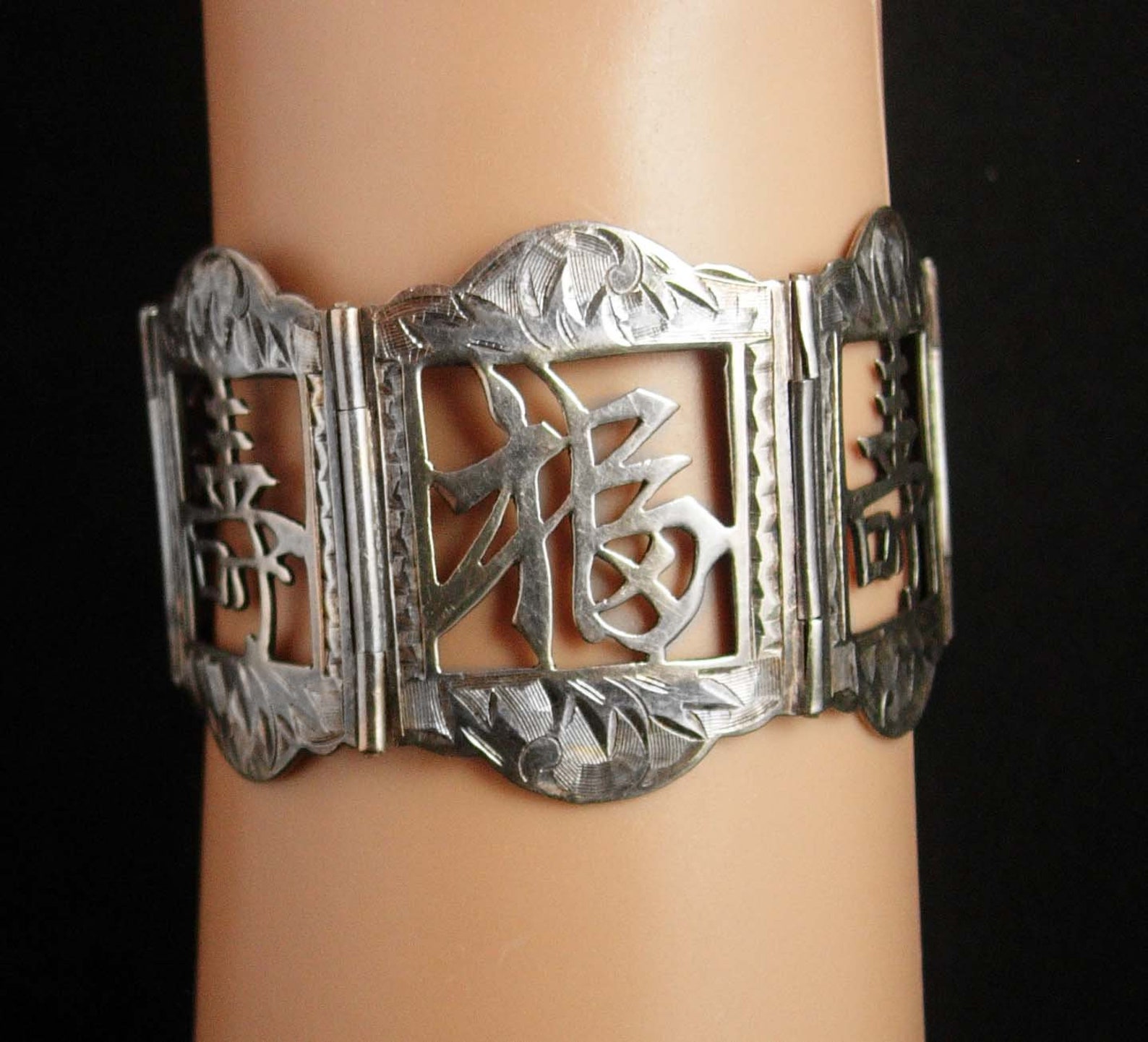 Sterling Chinese Bracelet Antique Chinese Bracelet Vintage - Etsy