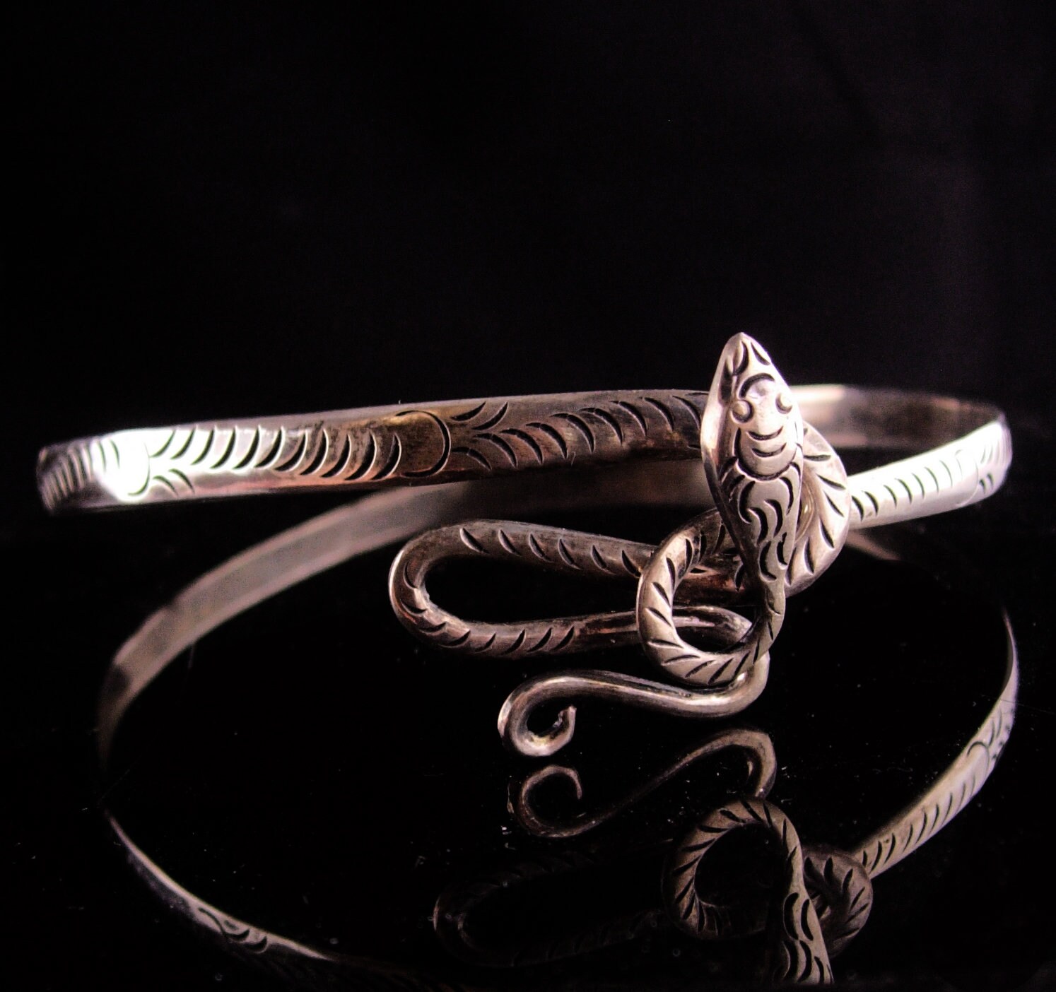 Vintage sterling Snake arm band cuff bracelet doll | Etsy