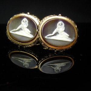 Erotic Female Cuff Links Lovers Vintage Cufflinks Nude Goddess - Etsy