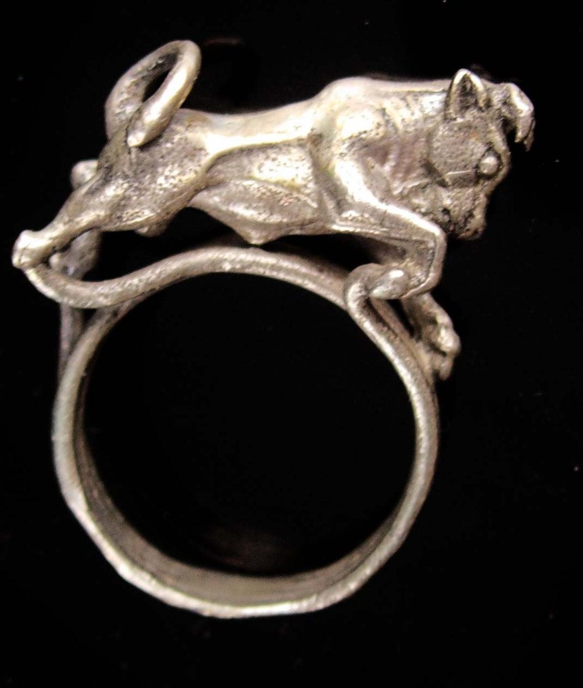 Unusual Taurus Ring Artisan Bull Jewelry Vintage Horoscope - Etsy