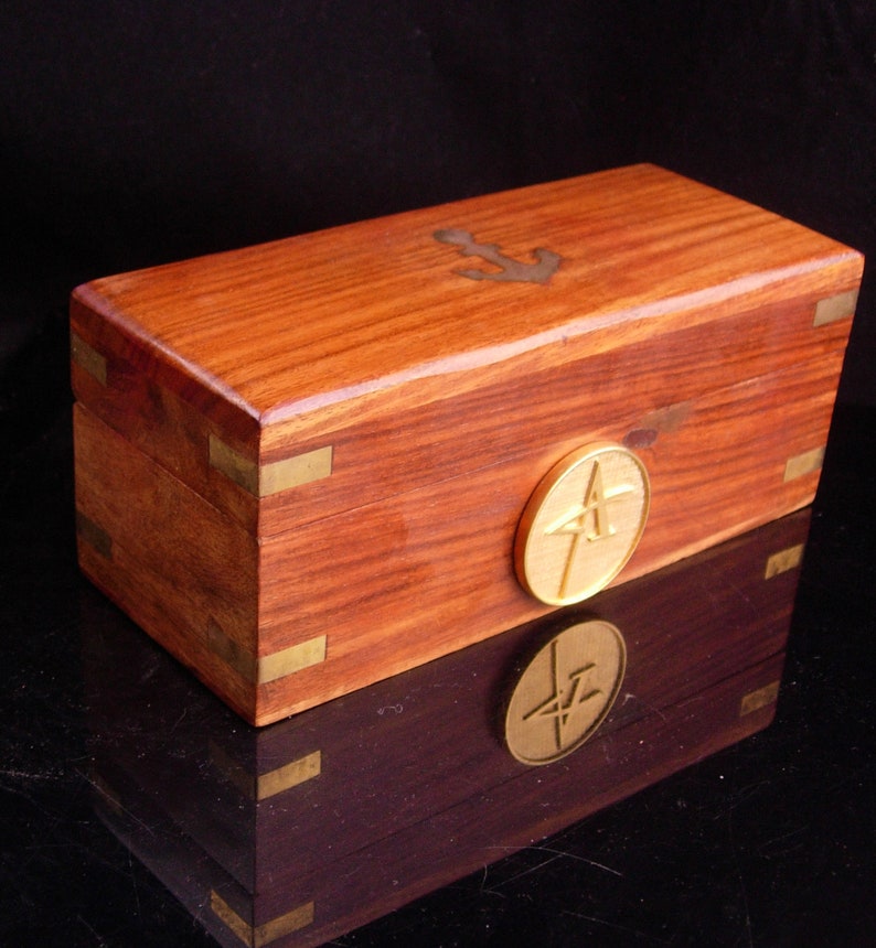 Mens Embossed Ship Box Nautical Anchor Vintage Gift - Etsy