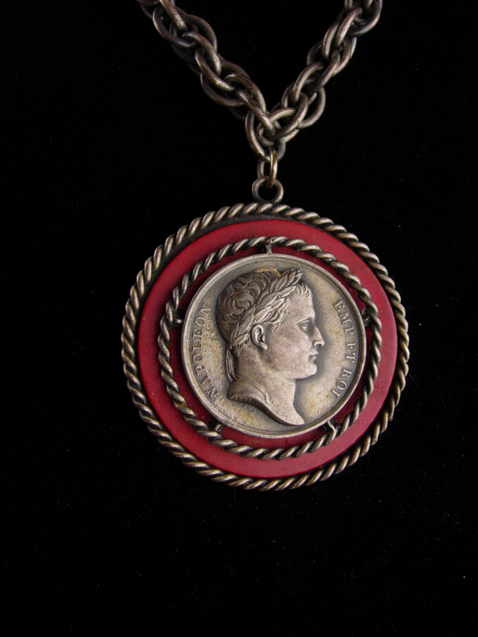 Vintage Napoleon necklace / coin jewelry / Bonaparte Portrait | Etsy