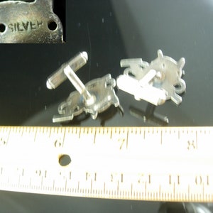 Vintage Devil Cufflinks STERLING SILVER Demon Satan Grotesque Figural ...