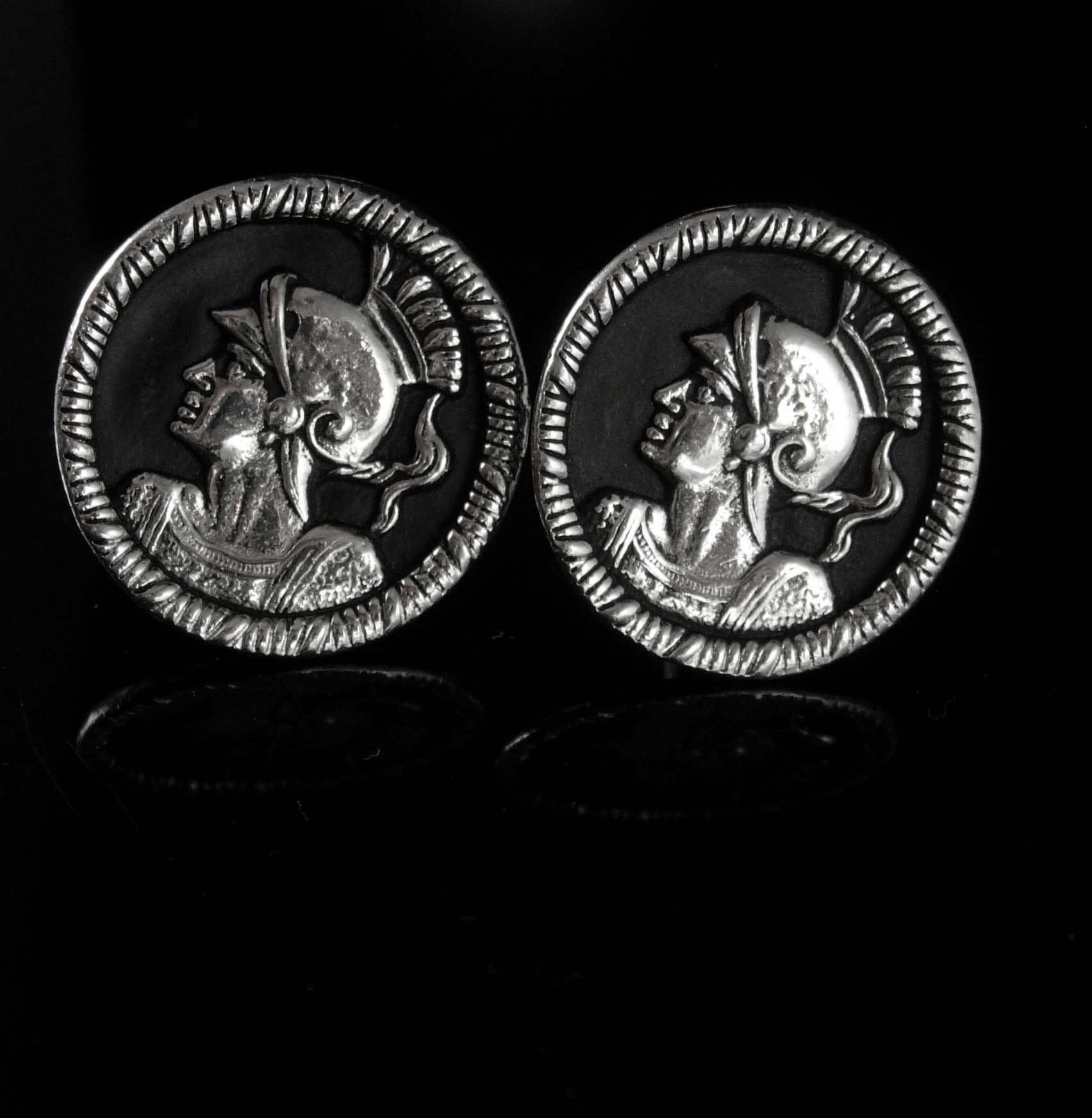 Knight wedding set Swank Medieval CENTURION Roman Cufflink set | Etsy