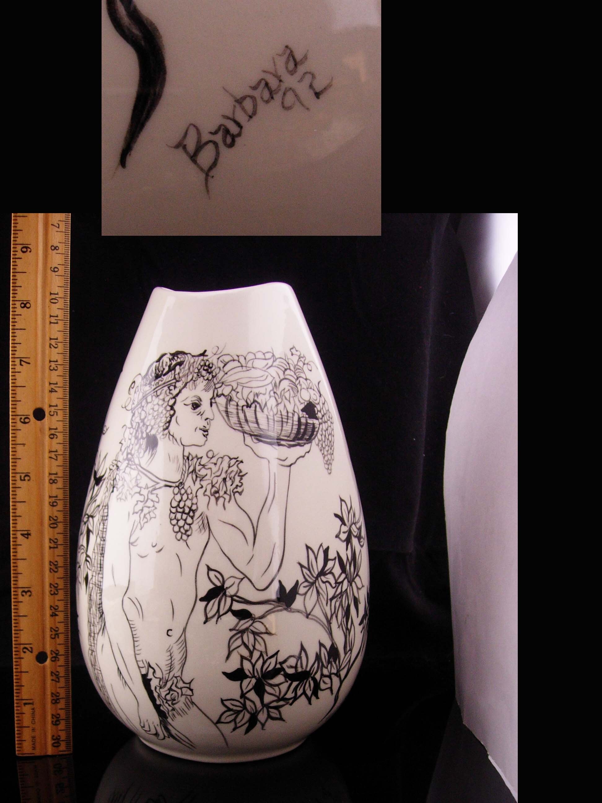 Vintage Apollo Vase / 10 Mythical God Art / Signed and - Etsy