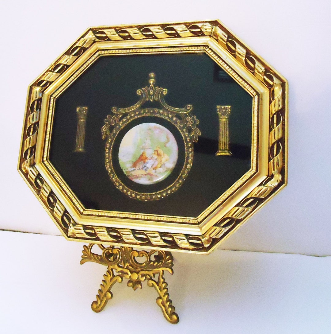 Framed 3d Victorian Plaque Picture Porcelain Cameo Victorian Bisque ...
