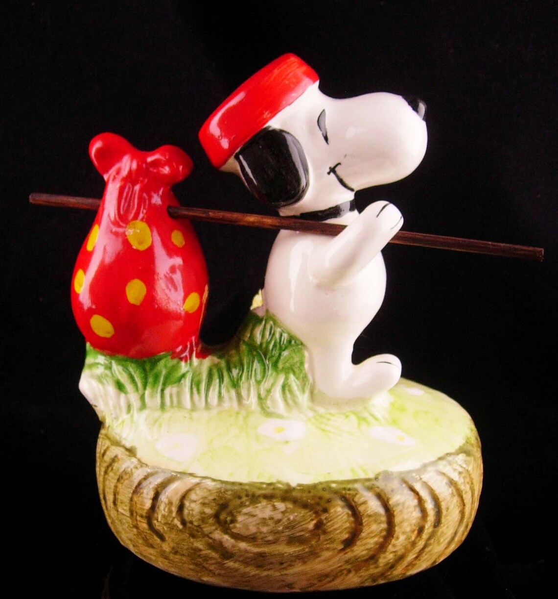 Vintage Woodstock Snoopy Music Box Born Free Peanuts Dog | Etsy