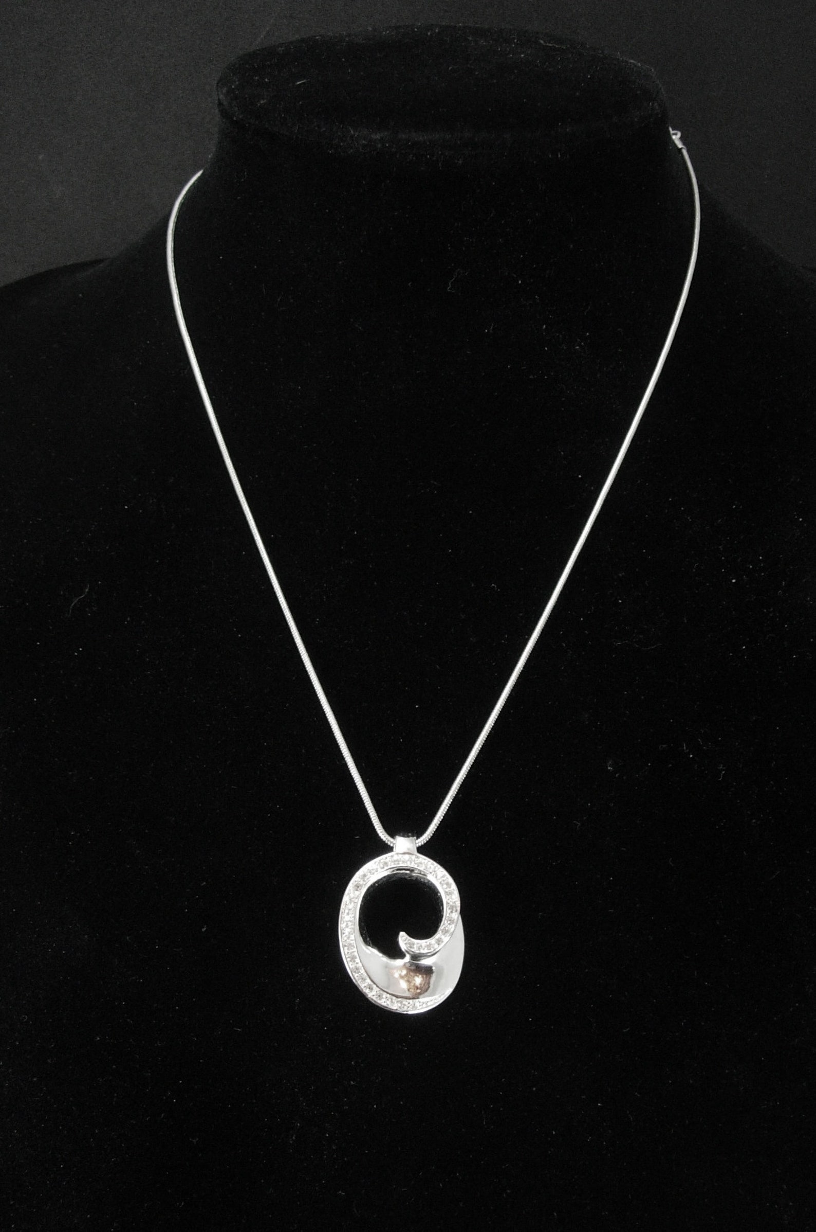 Modernist Letter C Necklace Faux Diamond Necklace Personalized - Etsy