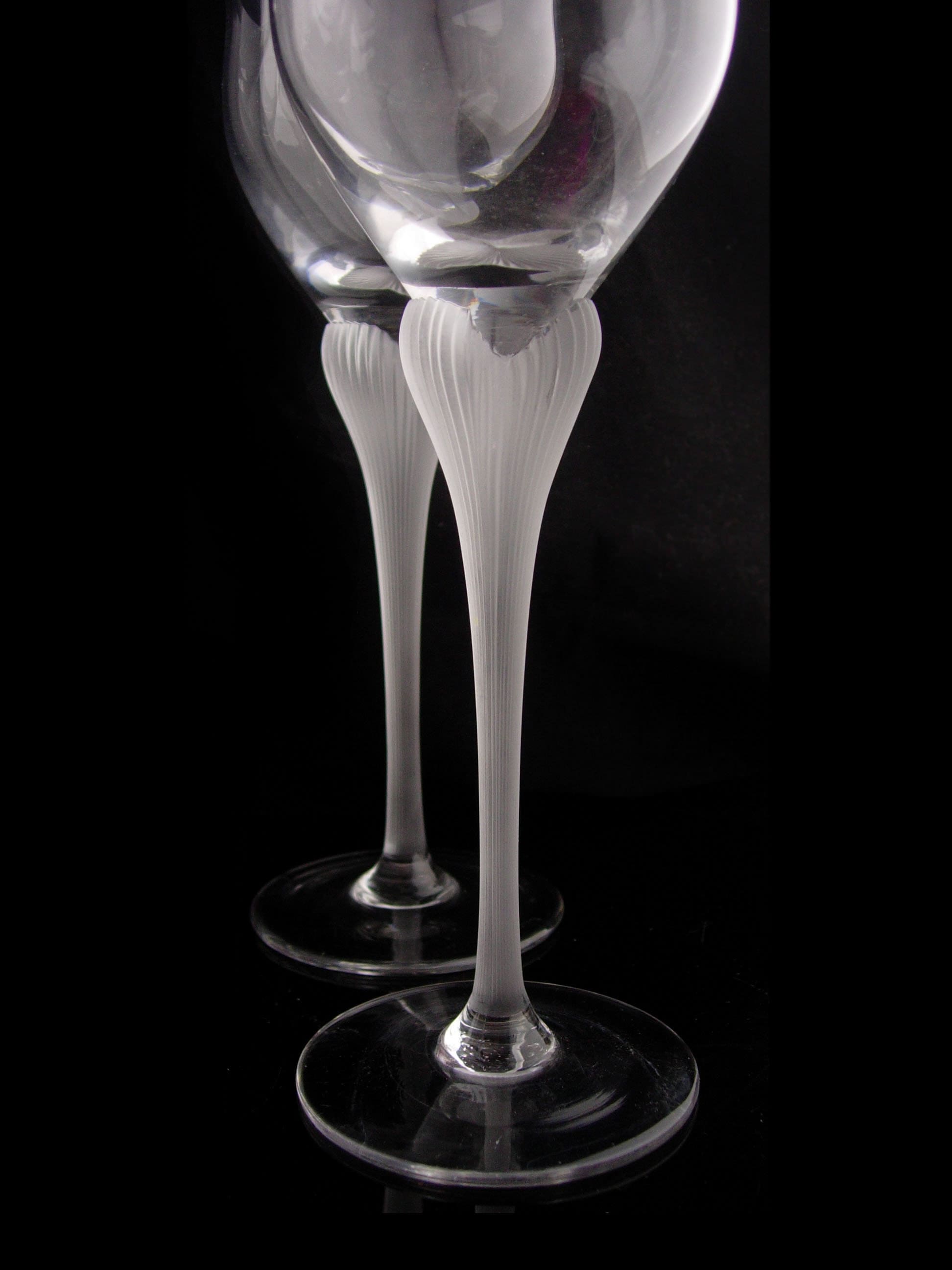 Vintage Wedding Goblets Fancy Art Nouveau Stems 9 Piece - Etsy