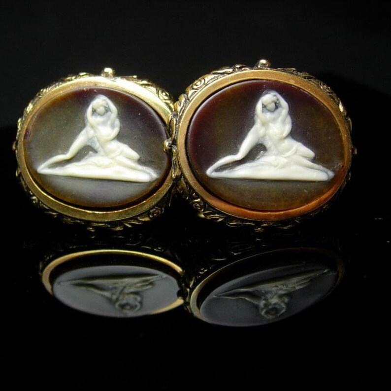 Erotic Female Cuff Links Lovers Vintage Cufflinks Nude Goddess | Etsy