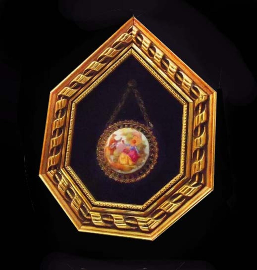 Glass Victorian Plaque Picture Framed Porcelain Cameo Victorian Bisque ...