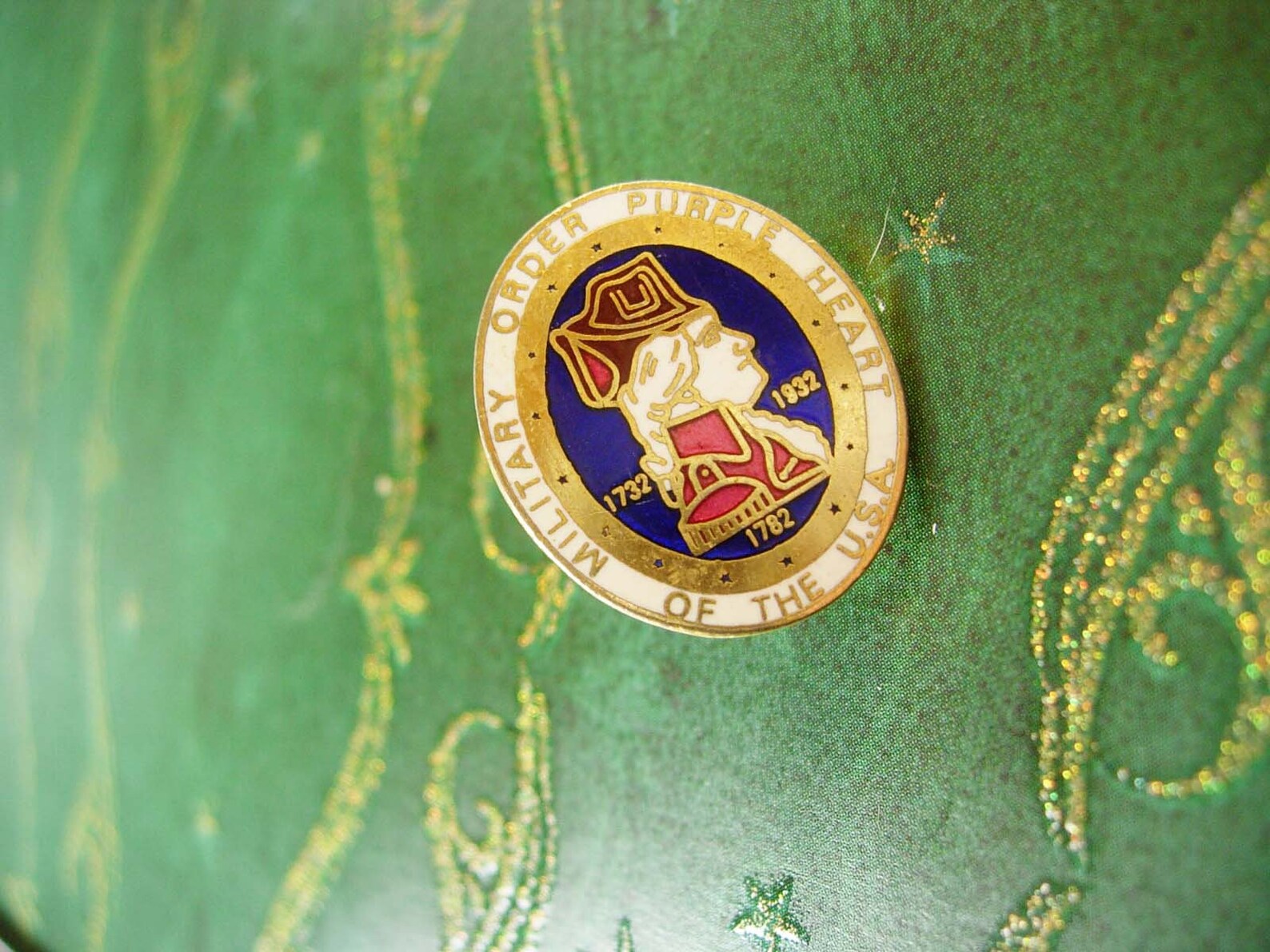 Vintage Military Tie Tack Purple Heart of the USA Lapel Pin | Etsy