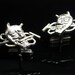 Vintage Devil Cufflinks STERLING SILVER Demon Satan Grotesque Figural ...