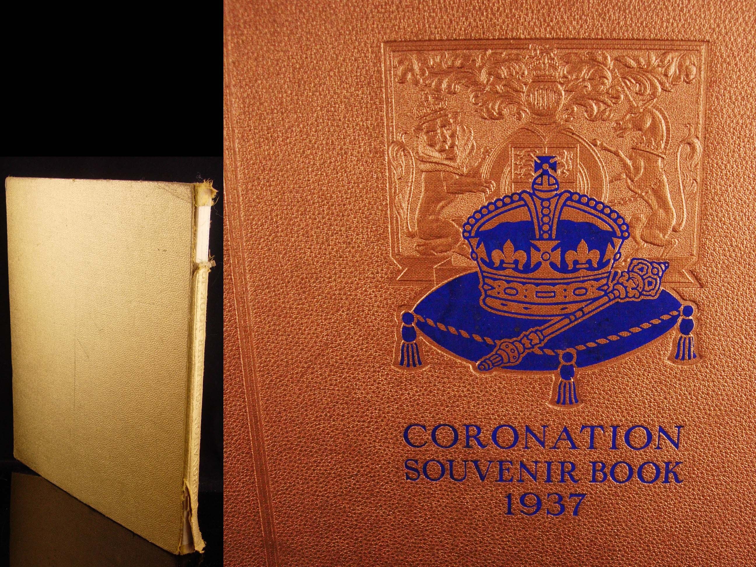 1937 Coronation Souvenir Book Vintage Gold Hardback Sepia - Etsy