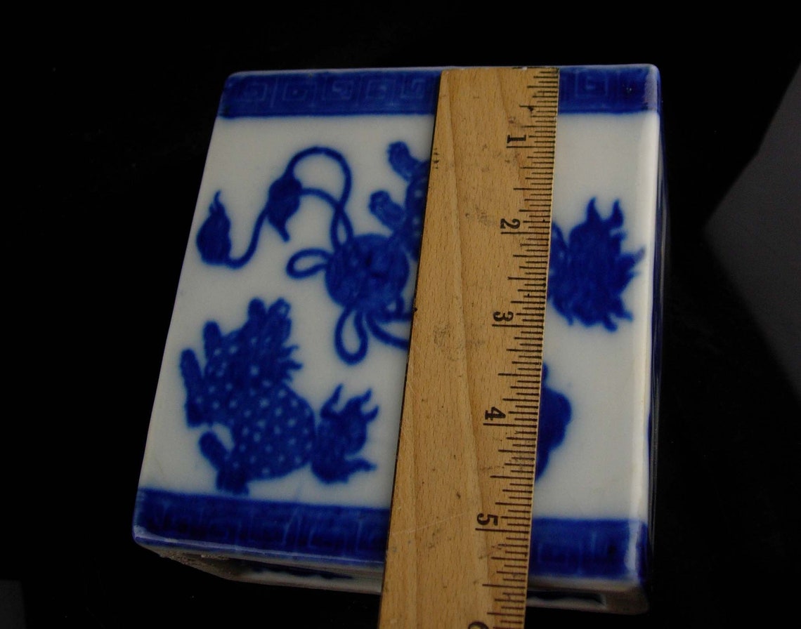 Antique Foo Dog Opium Pillow Vintage Mythical Protectors - Etsy