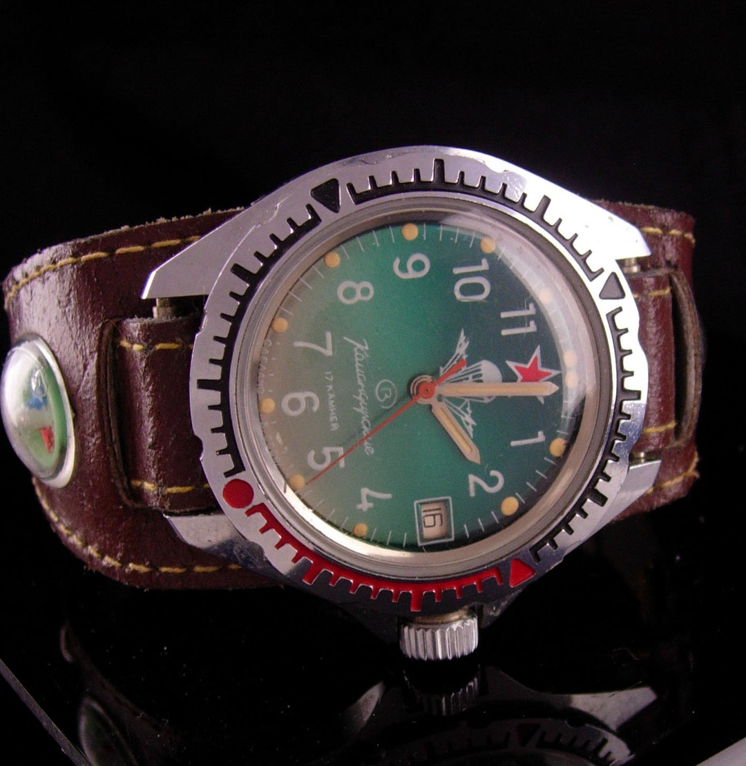 Vintage Komandirskie Paratrooper Mechanical Watch Working Compass ...