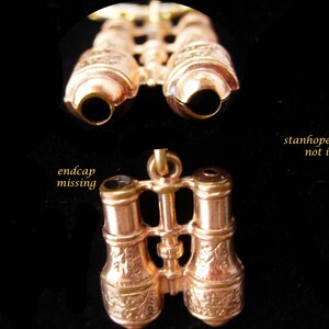 Antique Stanhope / Rose Gold Binoculars / Victorian Fob / Unisex Gold ...