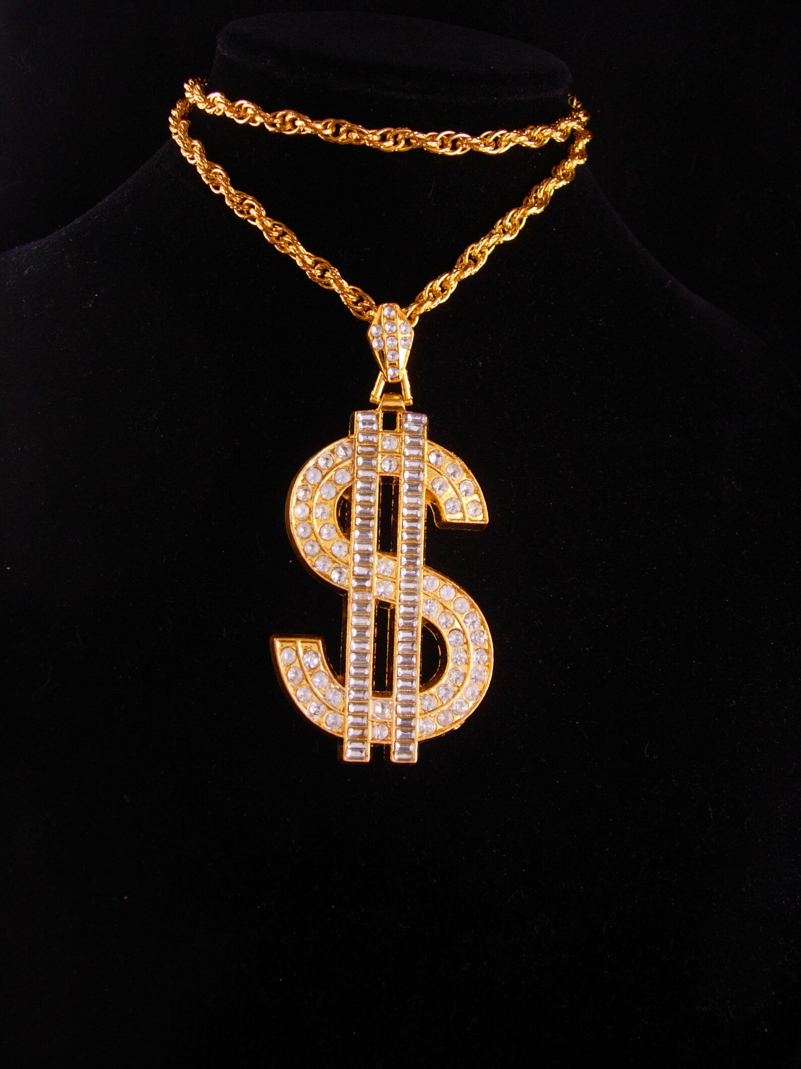 HUGE 4 Dollar Sign Necklace / Vintage Rapper Jewelry - Etsy