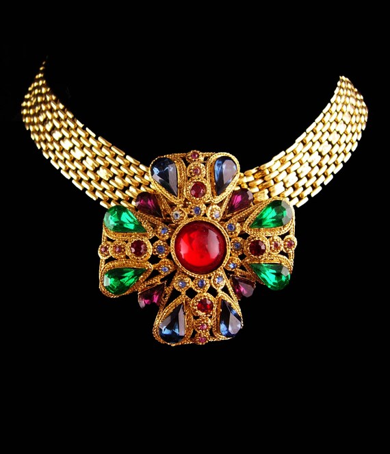 Statement brooch vintage gothic - Gem