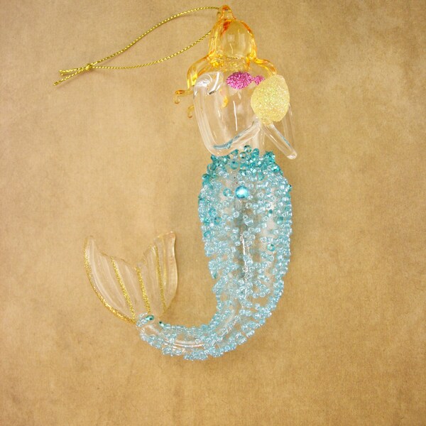 Blown Glass Mermaid - Etsy