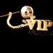 VIP Tie Tack Very Important Person Pin Vintage Tie Tack With Chain Gift ...