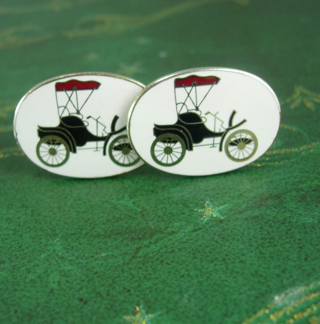 Antique Model T Cufflinks Vintage Car Victorian Automobile Men's ...